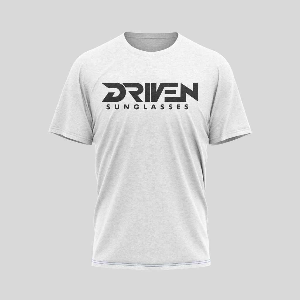 White Driven Sunglasses Tee - Driven Sunglasses | Polarized Motorsports ...